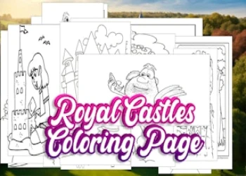 Royal Castles Coloring Page - Free coloring Game | PlotyGames
